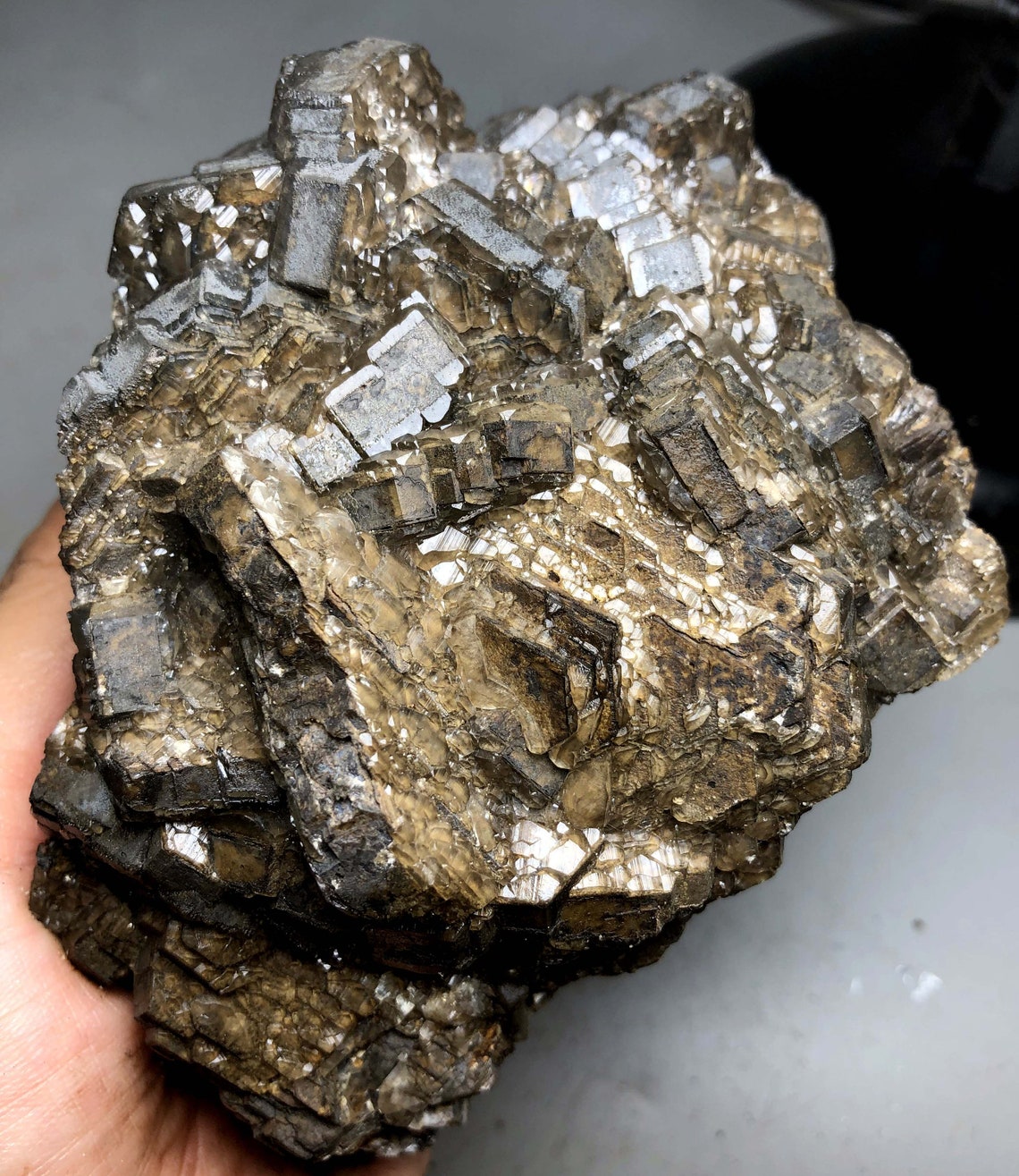 709g New Find Raw Natural Rare Black Calcite From Inner - Etsy