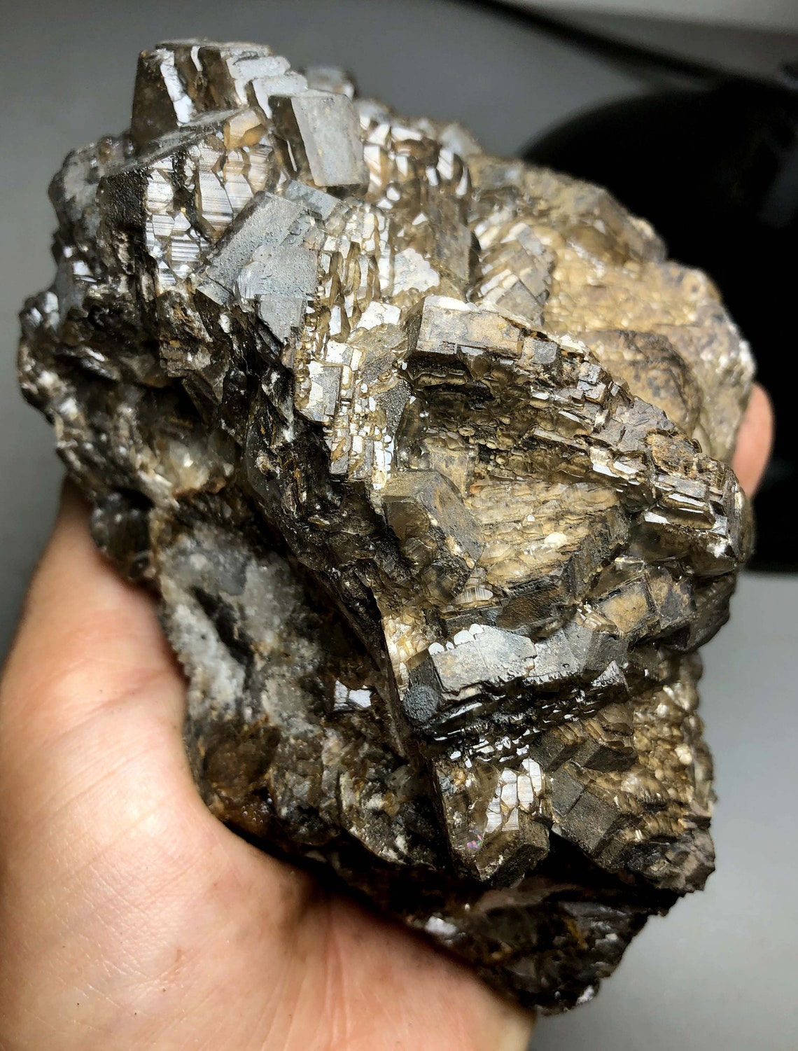 709g New Find Raw Natural Rare Black Calcite From Inner - Etsy