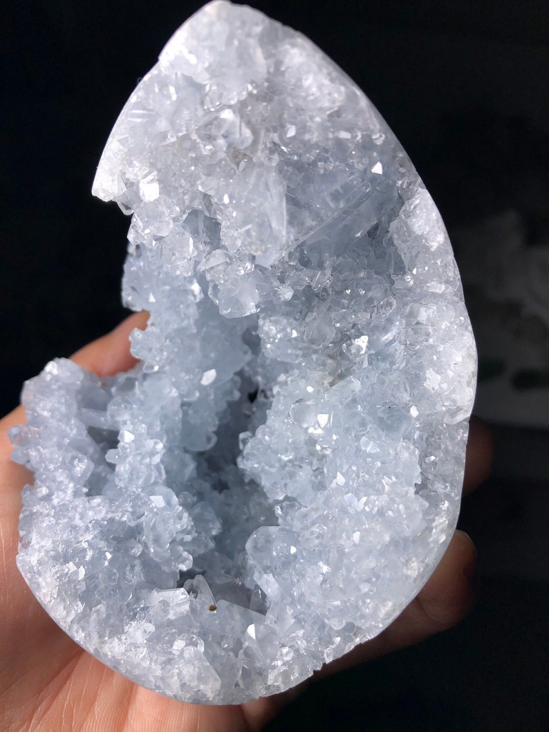 560g Rare Top Grade Gorgeous Sky Blue Celestite Egg Geode - Etsy