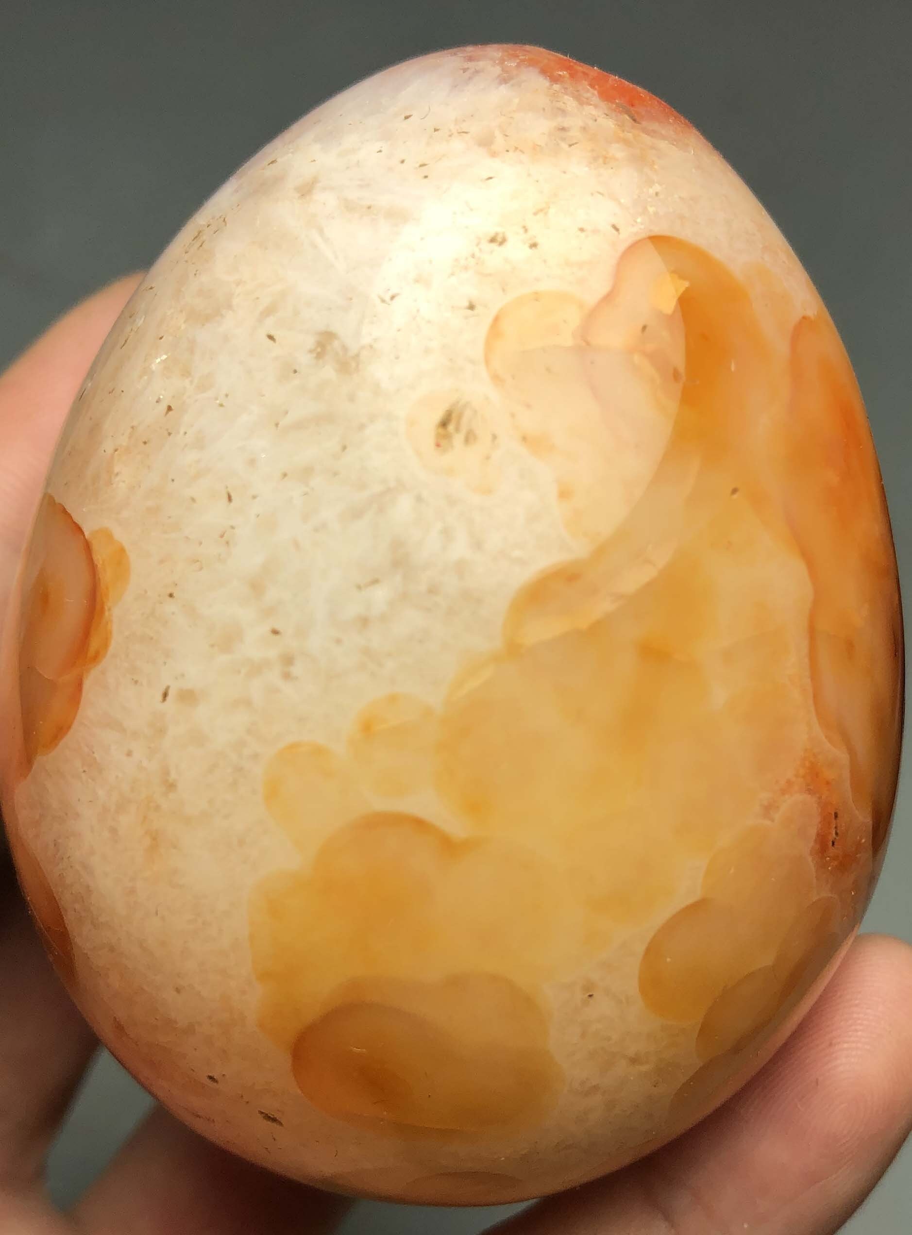 Red CARNELIAN Agate Egg Quartz Crystal Display Specimen A603 | Etsy