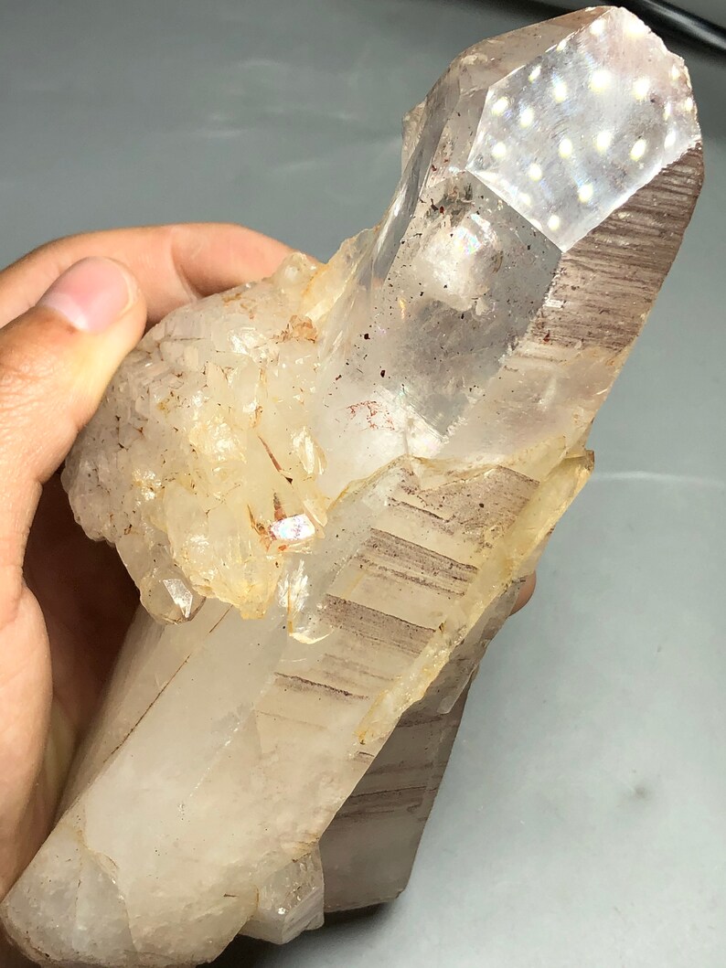 663g Himalayan RARE RAW Natural White Quartz Crystal Cluster | Etsy