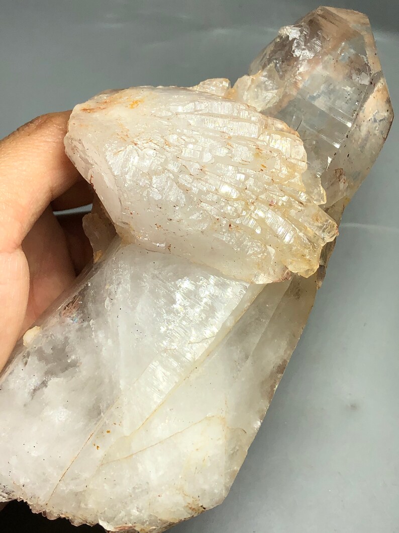 663g Himalayan RARE RAW Natural White Quartz Crystal Cluster | Etsy