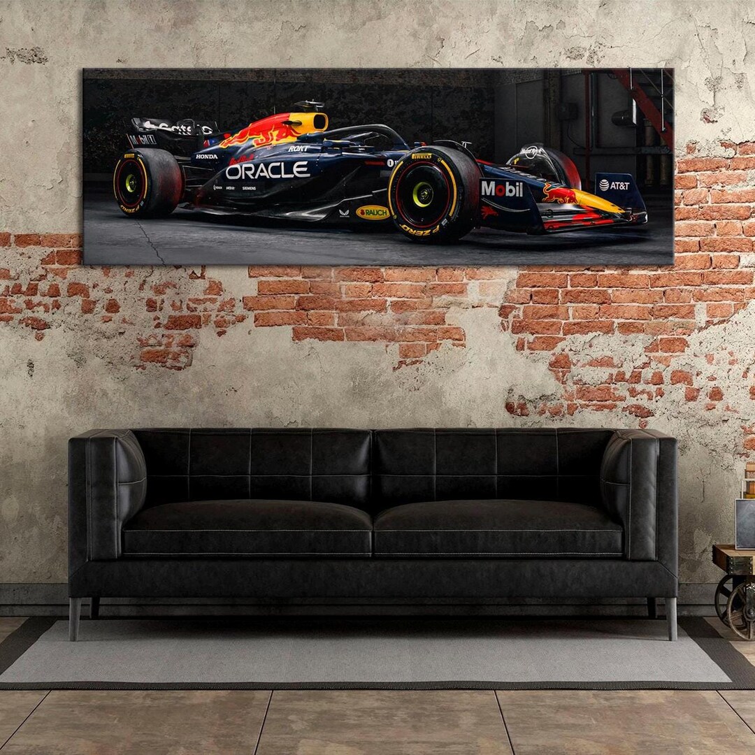 Formula 1 Canvas Wall Art F1 Wall Art Racing Print Canvas Man Cave ...