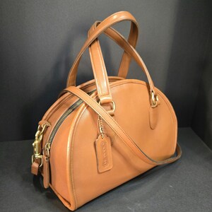 British Tan CHADWICK BOWLER Satchel Bag With Brass, Vintage Coach #9928 ...