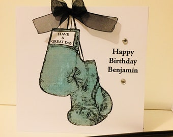 Boxing Birthday Card | Etsy