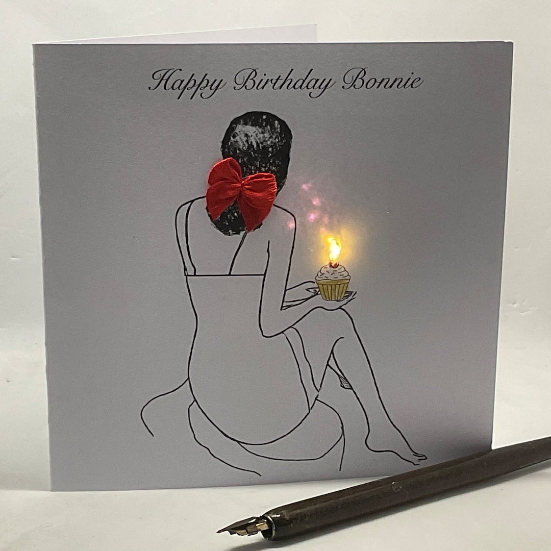 Personalized Light-up Birthday Card: Handmade Keepsake - Etsy