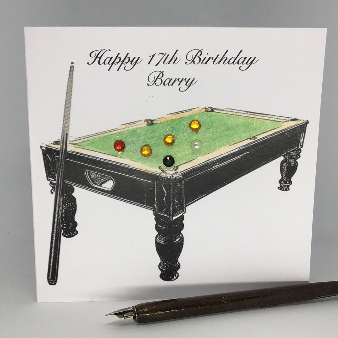 Hanmade Personalised Birthday Card, Sports Fan, Husband, Son, Brother ...