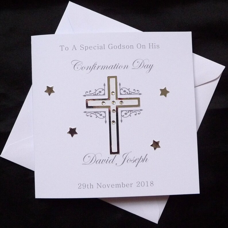 PERSONALISED Handmade Confirmation Card / First Holy Communion | Etsy UK