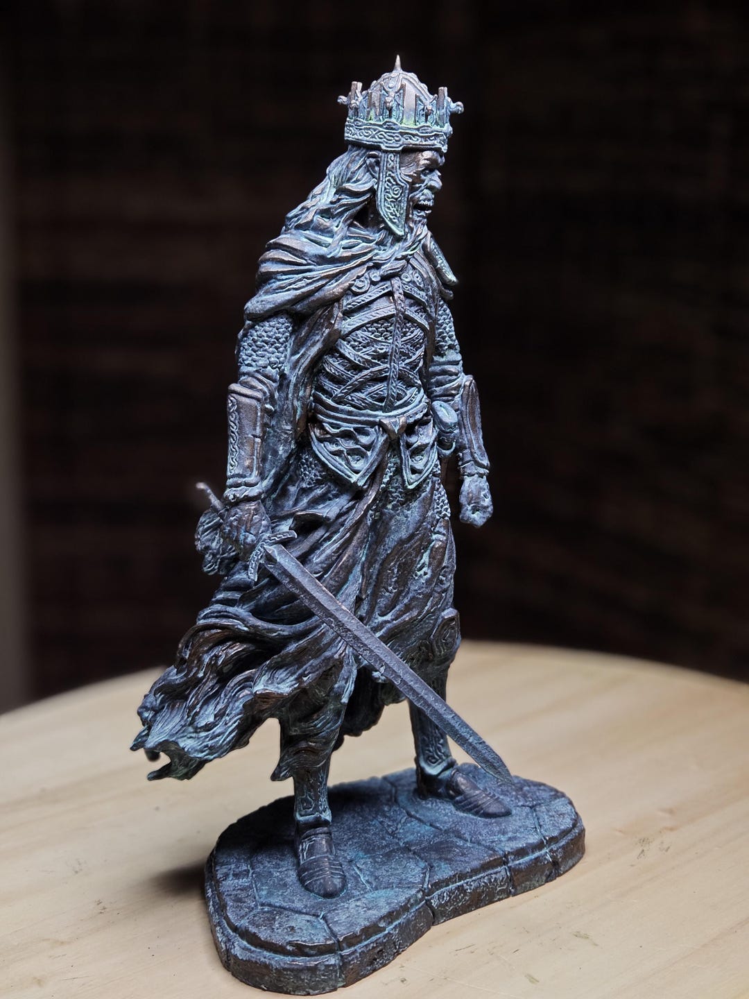 Faux Bronze - King of the Dead Lord of the Rings Statue - Etsy