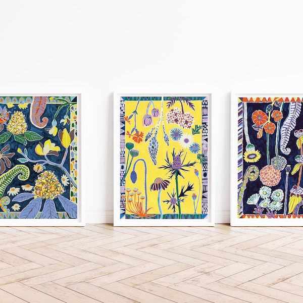 Large Botanical Prints - Etsy