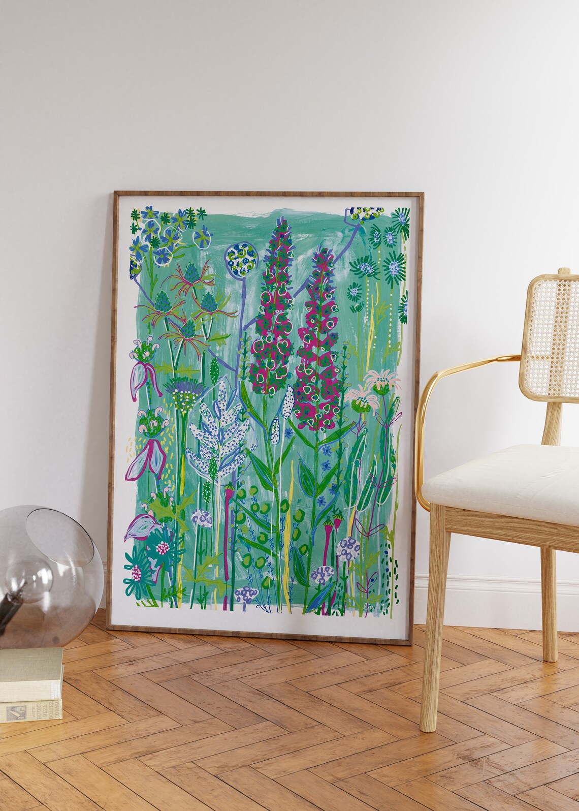 Wildflower Large Print Set 3 Prints // Botanical Art Wall - Etsy