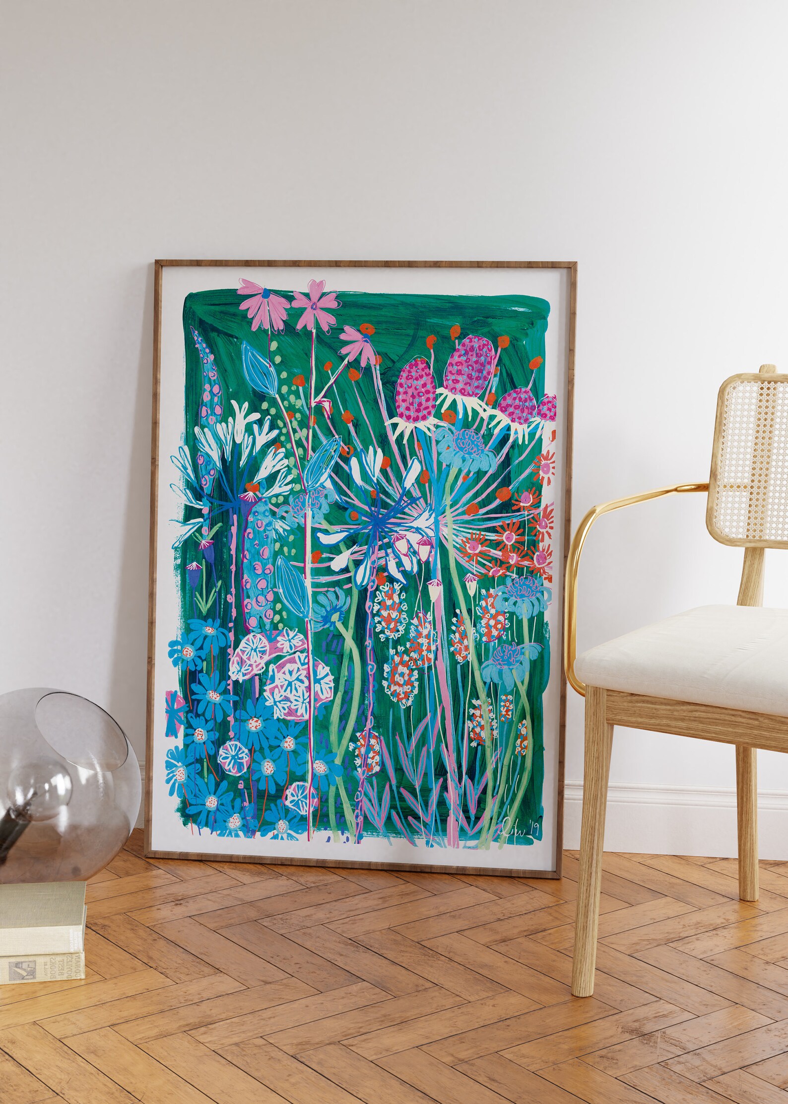 Wildflower Large Print Set 3 Prints // Botanical Art Wall - Etsy
