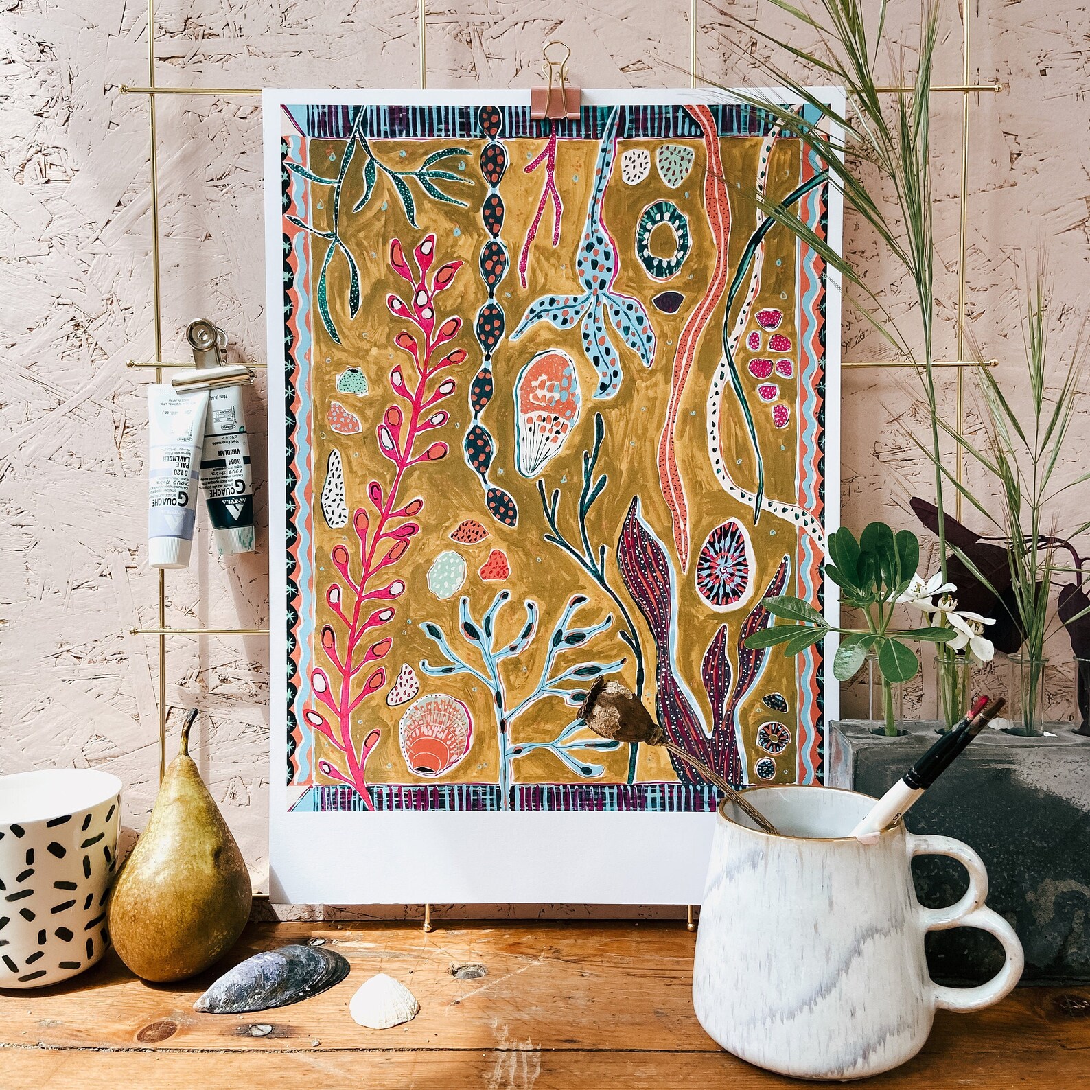 Beachcombing Print // Seaweed Art Large Art Print Wall Art - Etsy UK