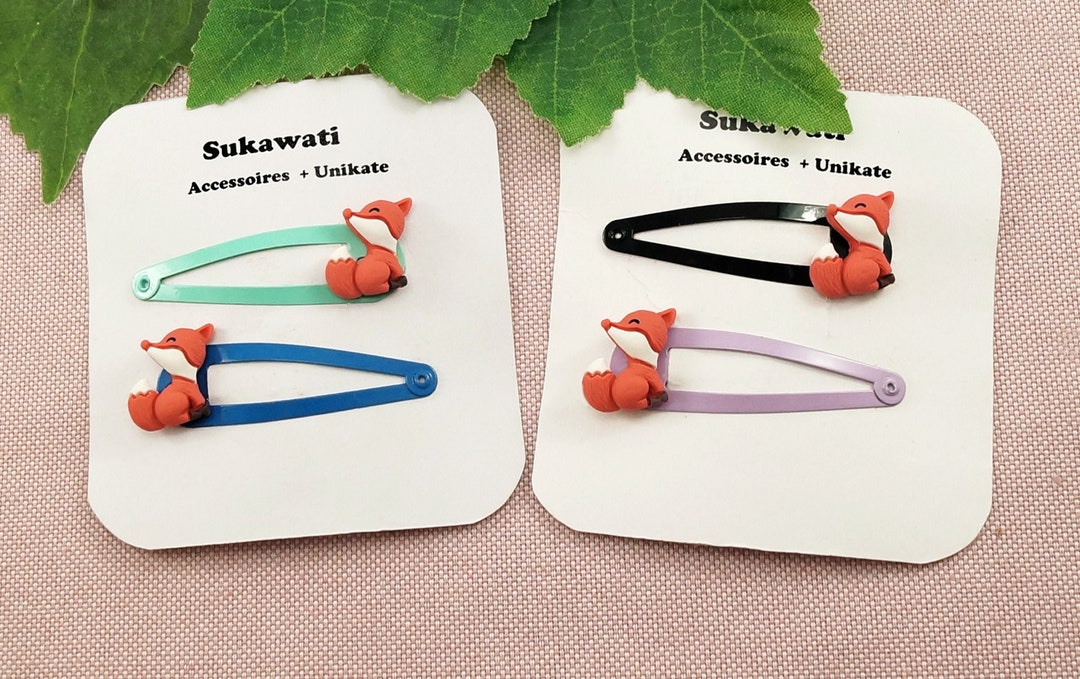 Fox Hair Clips Animals Children's Hair Clip Hair Clip Gift for Children ...