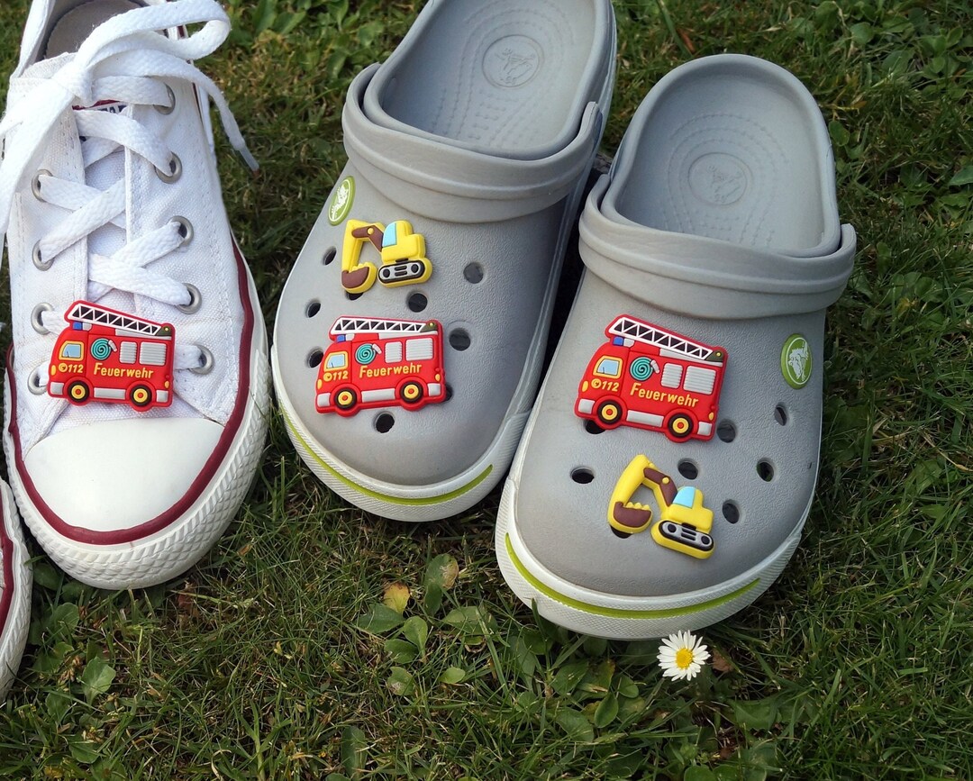 Excavator Fire Department Police Motorcycle Tractor Crocs - Etsy