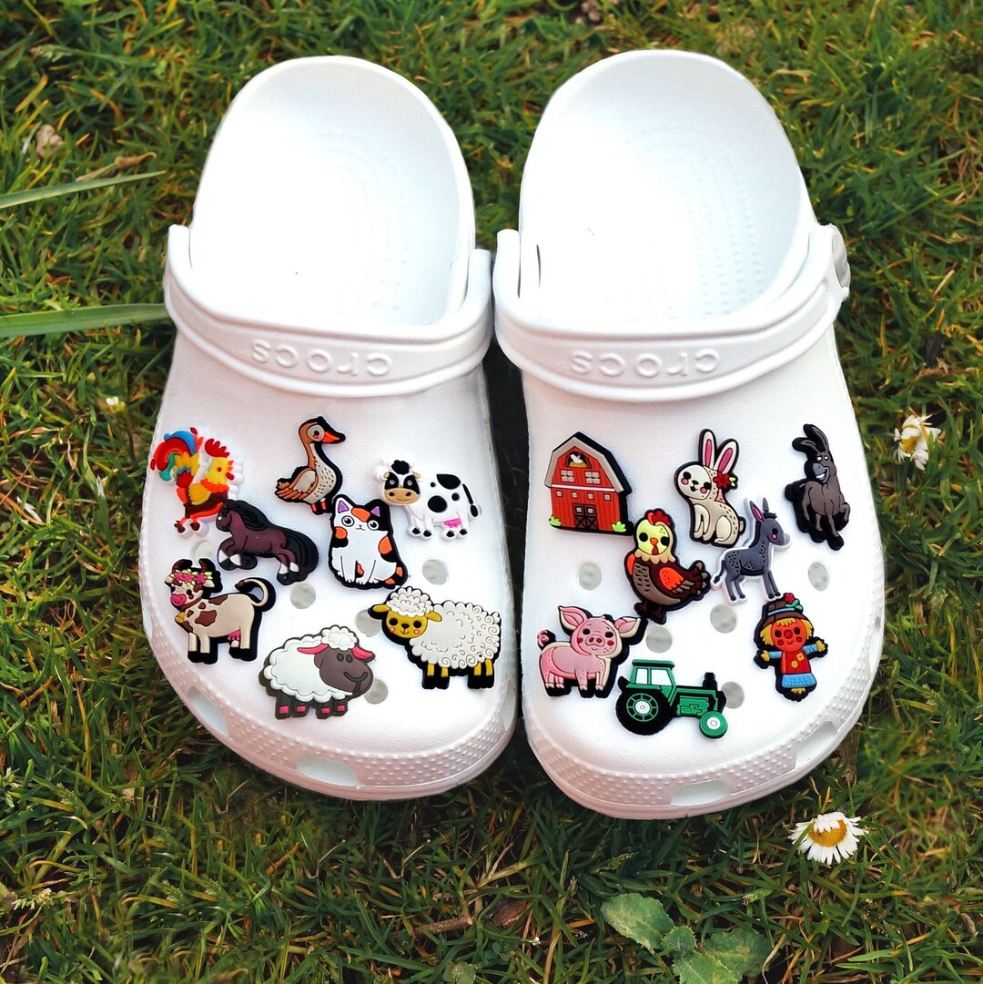 Farm Animals Tractor Croc Charms Horse Goose Chicken Cat Sheep - Etsy