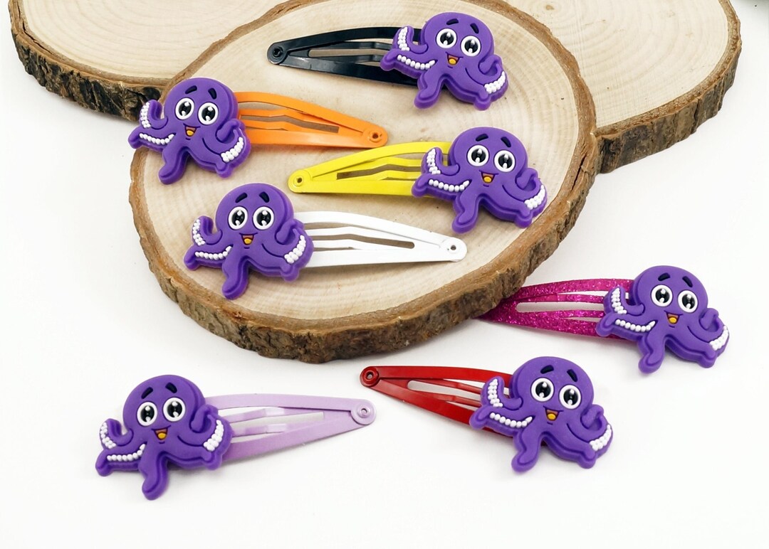 Octopus Children's Hair Clips Squid Octopus Polyp Hair Clip Gift for ...