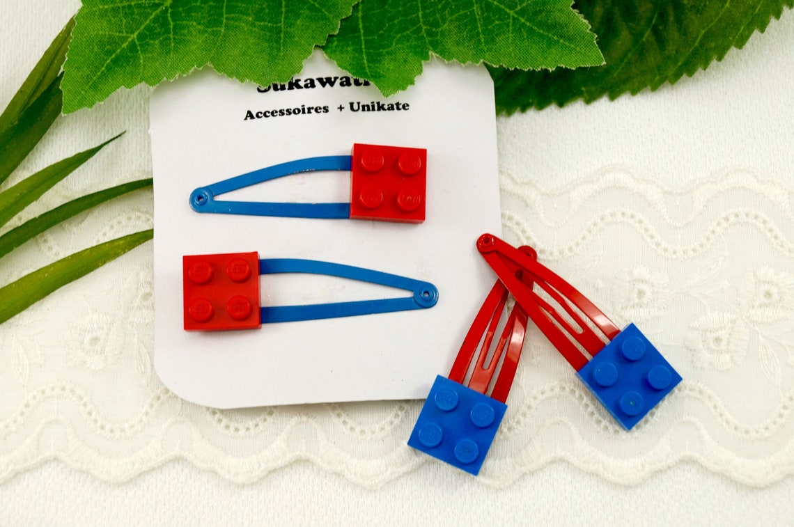 Lego Hair Clips Boys Kids Building Blocks Hair Clip UNISEX | Etsy