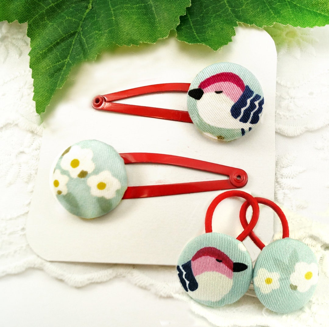 Birdie Hair Clips Children's Hair Tie Hair Clip Bird Gift - Etsy