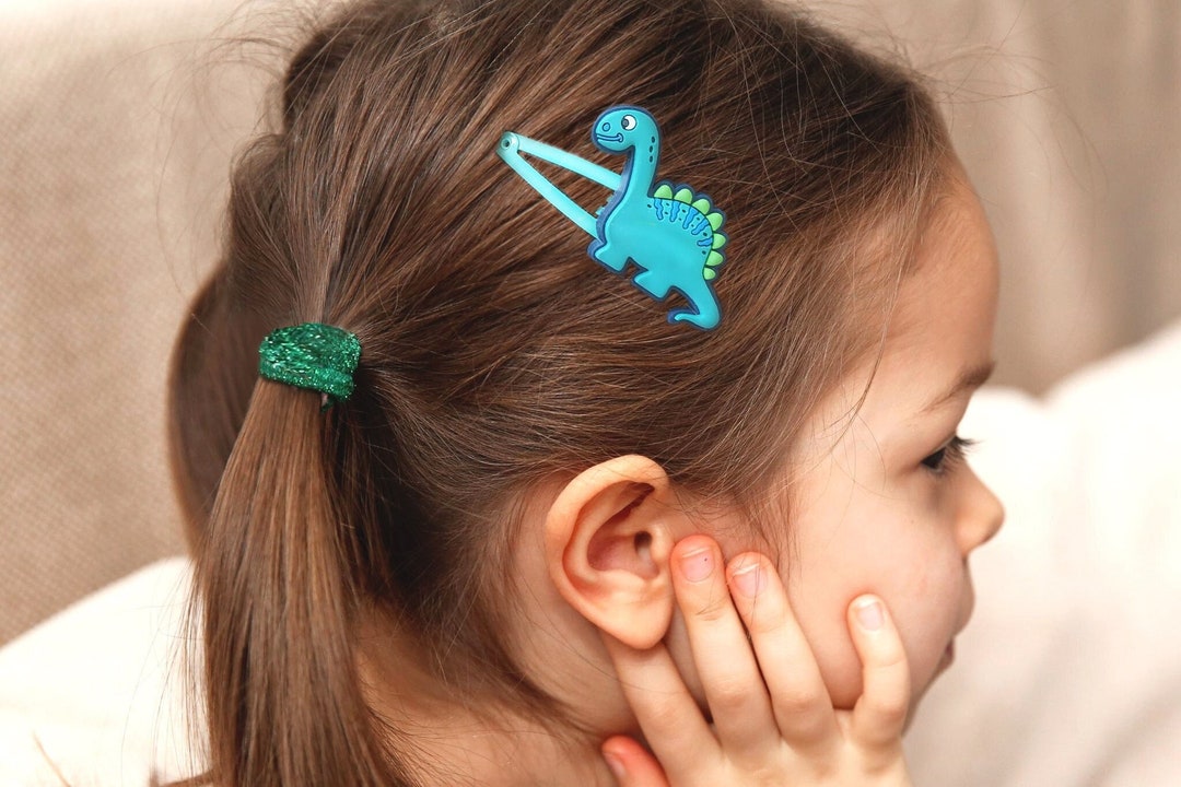 Dino Hair Clips Boys, T-rex Children's Hair Clip Hair Tie UNISEX Hair ...