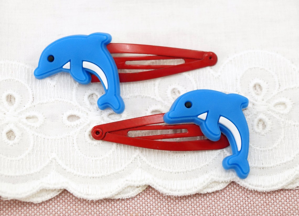 Dolphins Hair Clips Kids Dolphin Fish Hair Clip Hair Rubber - Etsy