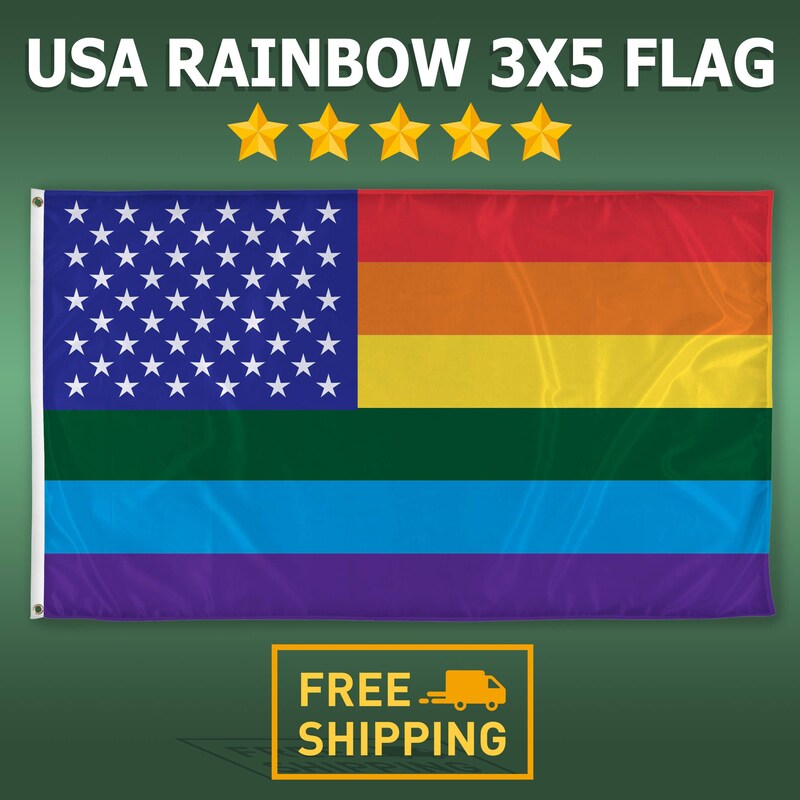 Pride American Flag - Etsy