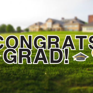 Large Congrats Grad Backdrop Sign - Etsy