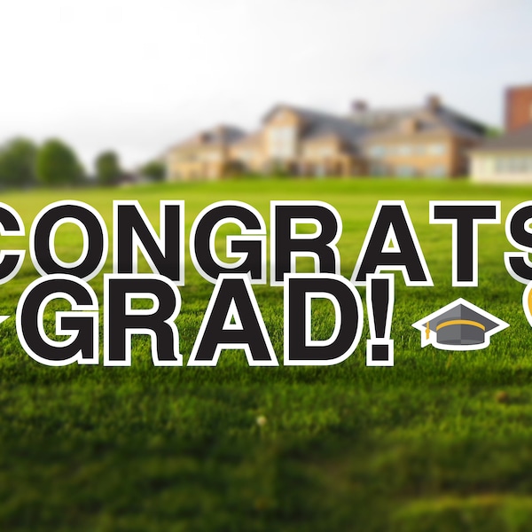 Large Congrats Yard Signs - Etsy