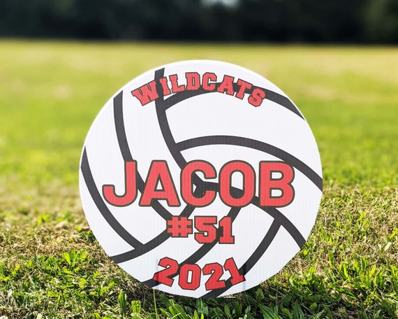 Personalized Volleyball Yard Signs With Team Name Number & - Etsy