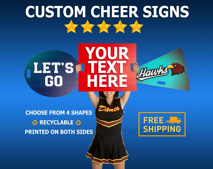 Offense/defense PVC Cheer Sign - Etsy