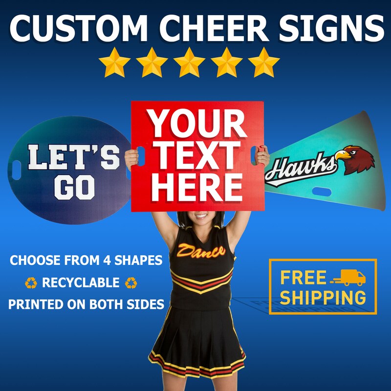 Cheerleader Signs - Etsy