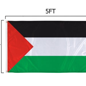 Handmade Palestine Flag - 3ft X 5ft - Made From Durable Polyester - Etsy