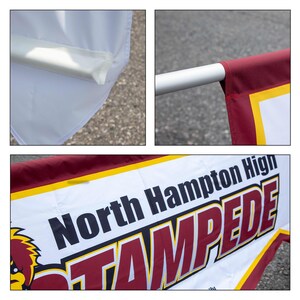 Custom Parade Banner: Hand-sewn Polyester, Optional Pole & Fringe - Etsy