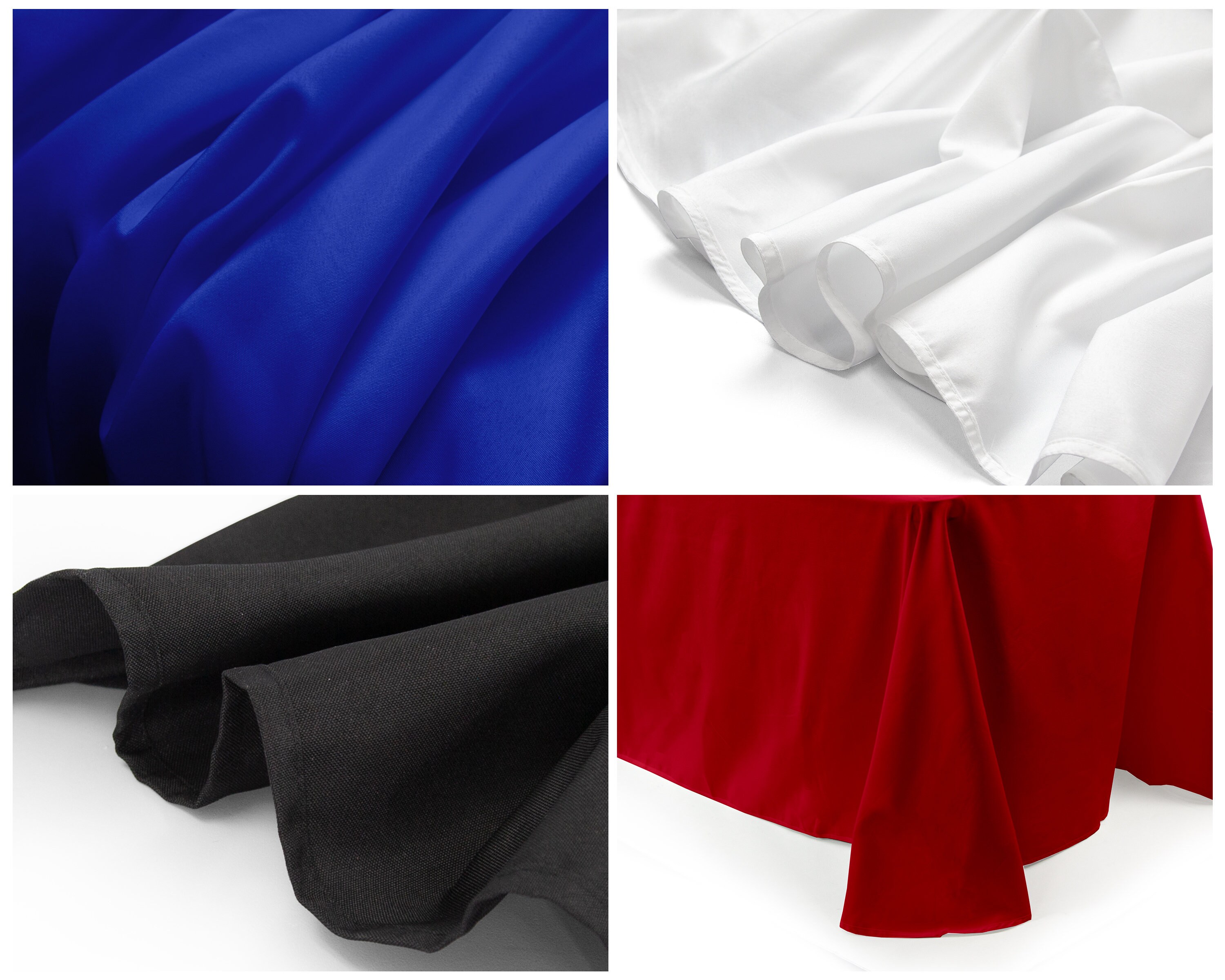 72 x 29 x 30 Rectangular Tablecloths Red Blue White or | Etsy