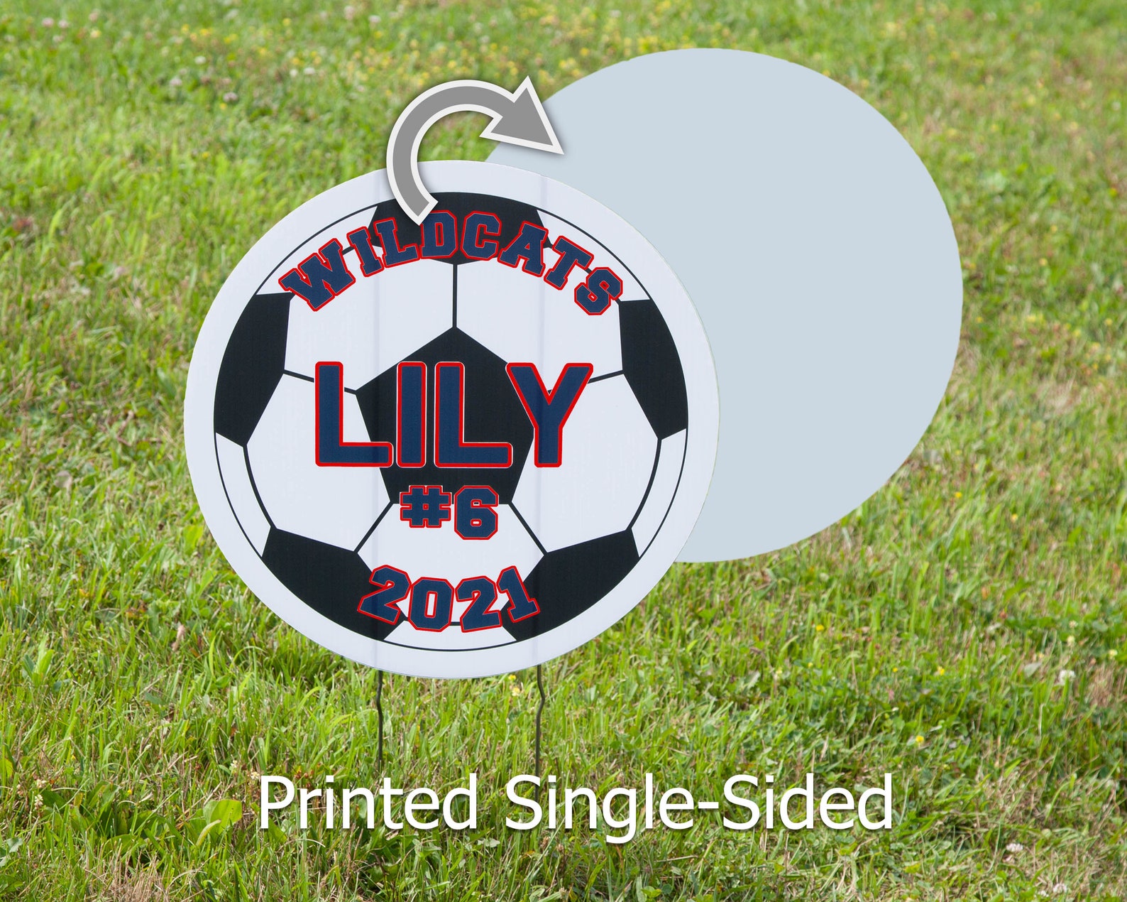 Soccer Yard Signs Personalized With Team Name Number & Year | Etsy