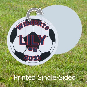 Soccer Yard Signs Personalized With Team Name Number & Year | Etsy
