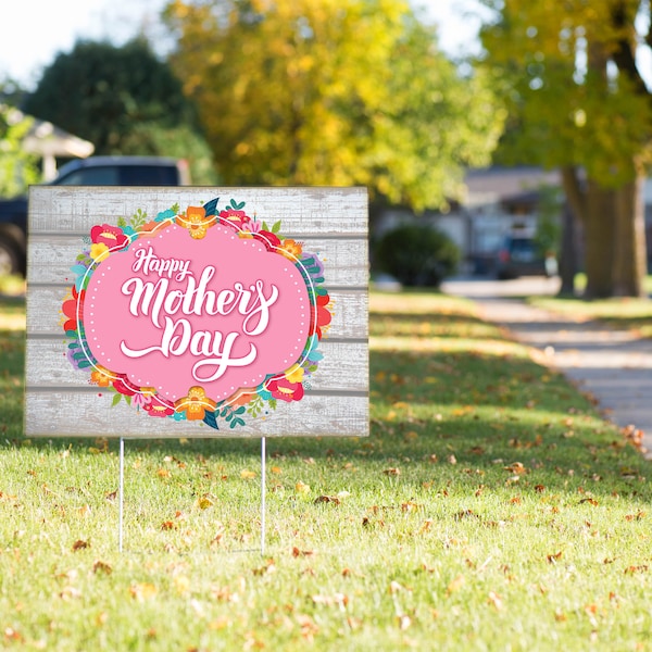 Happy Mothers Day Yard Sign - Etsy