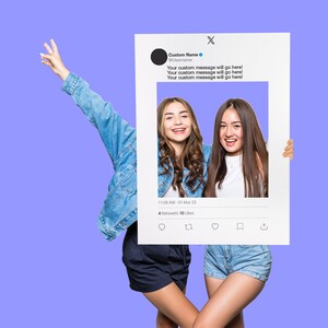 Personalized Social Media Selfie Frame, Instagram Frame, Facebook Frame ...