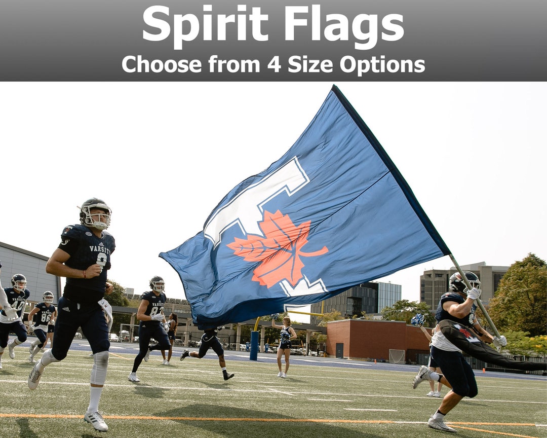 Custom School Spirit Flag: Team Cheer, Field Runner Flag - Etsy
