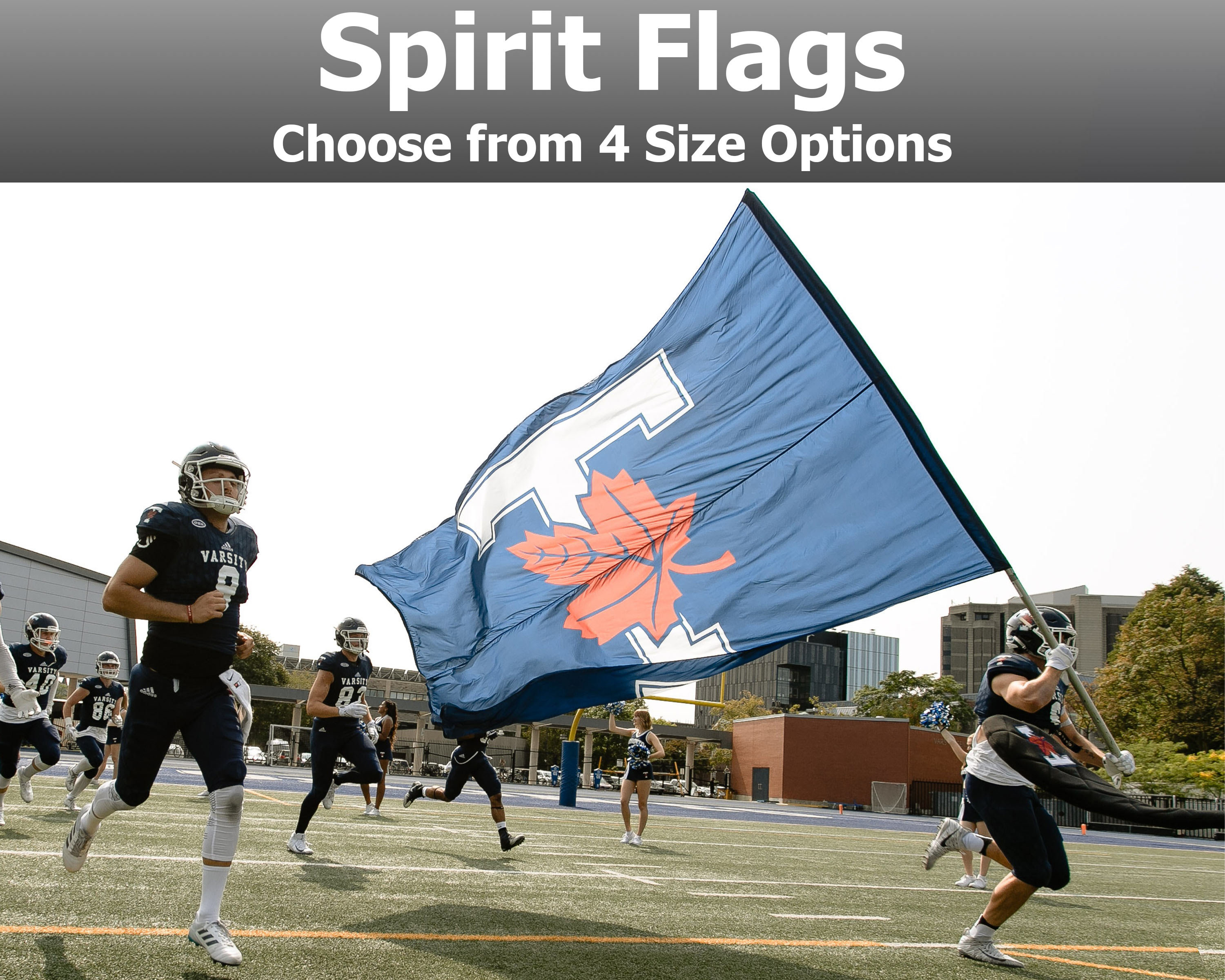 Custom School Spirit Flag: Team Cheer, Field Runner Flag - Etsy