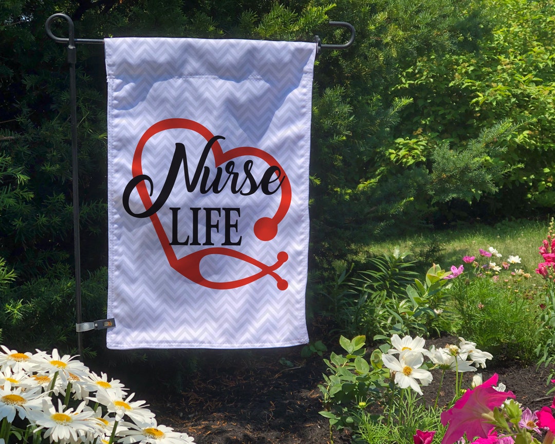 Nurse Garden Flag: Weather-resistant Polyester, Double-sided 12x18 - Etsy