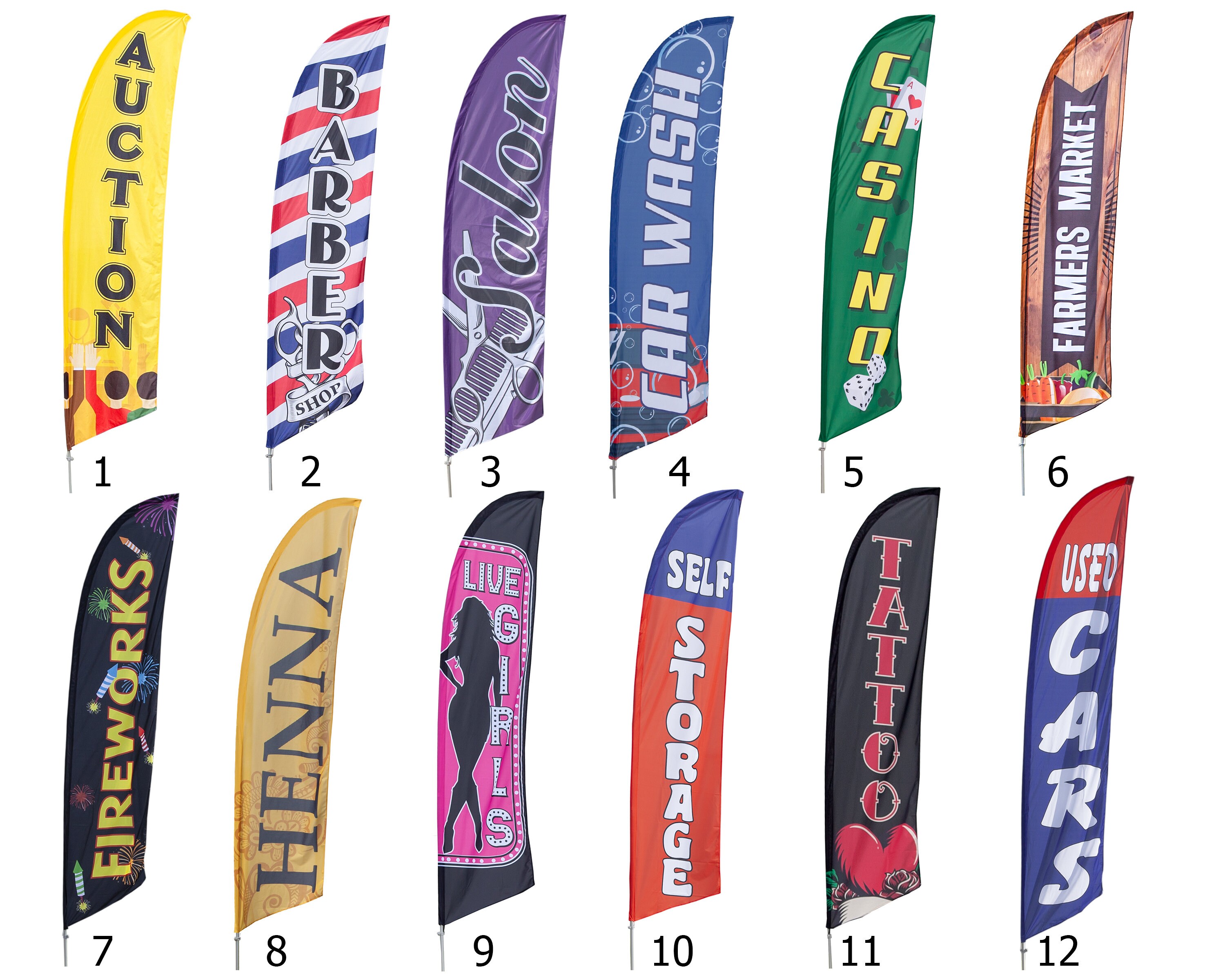 Business Advertising Feather Flags with Easy to Assemble Pole | Etsy