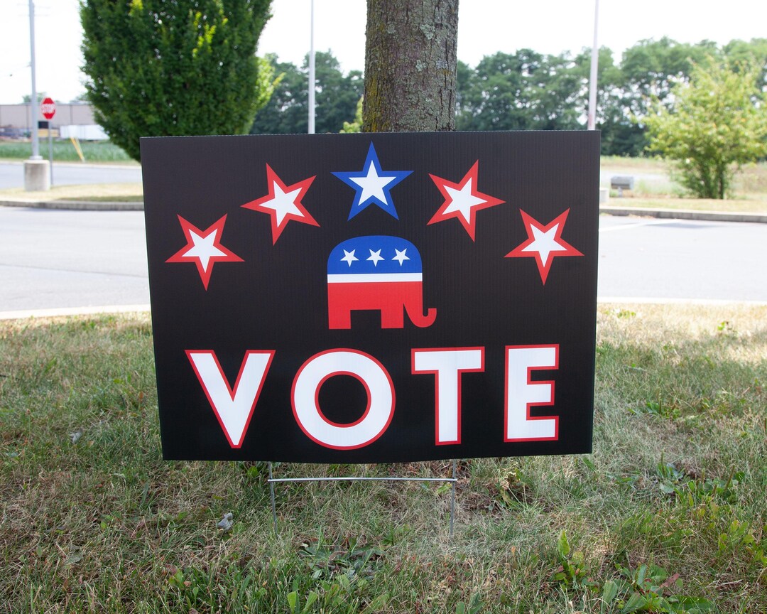 Vote Republican Yard Sign: Weatherproof 23x17 Political Decor - Etsy