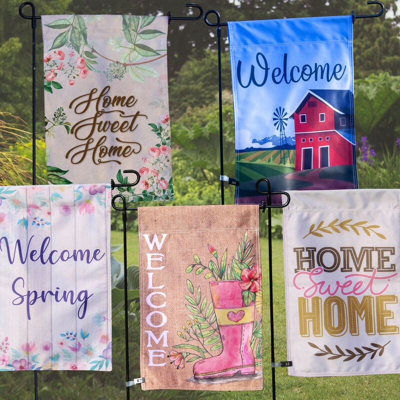 Burlap Garden Flag - Etsy