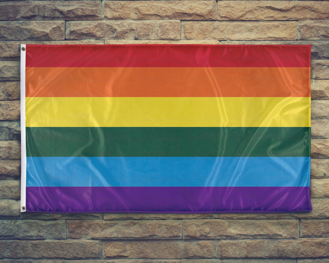 Handmade Gay Pride Day Rainbow Flag 3x5 LGBT Flag Printed - Etsy