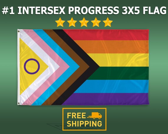 Intersex Inclusive Progress Pride Flag 3 X 5 LGBTQIA Gay - Etsy