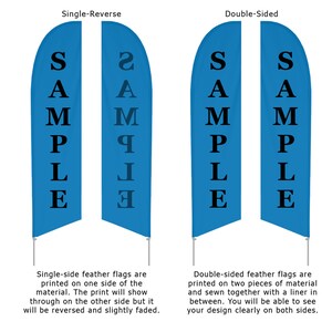 Premium Custom Feather Flag – Single-sided and Double-sided Flags ...