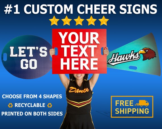 Custom Cheerleading Signs