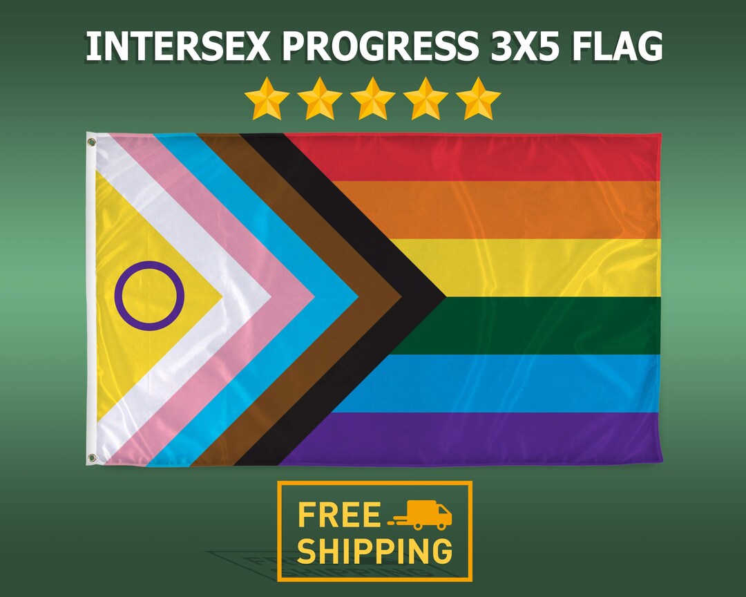 Intersex Inclusive Progress Pride Flag – 3’ X 5’ LGBTQIA+ Gay Pride ...