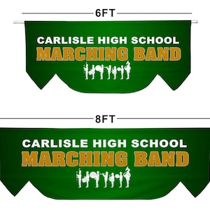 Custom Parade Banner: Hand-sewn Polyester, Optional Pole & Fringe - Etsy